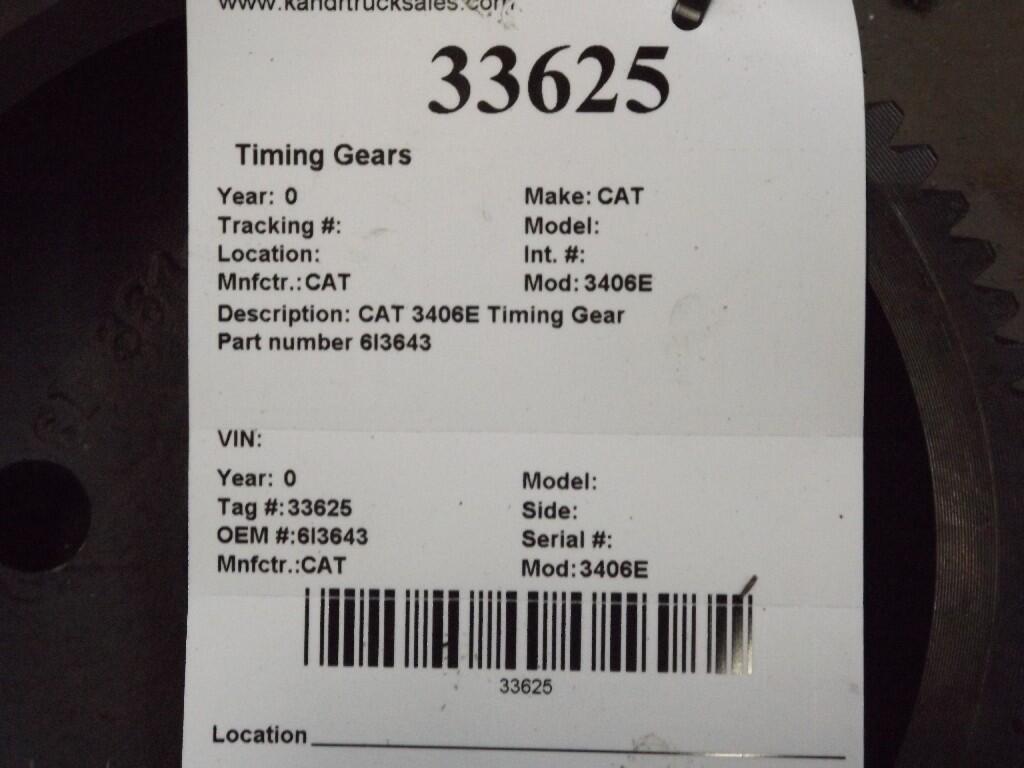 CAT 3406E Timing Gears OEM# 6I3643 in Holland, MI #33625