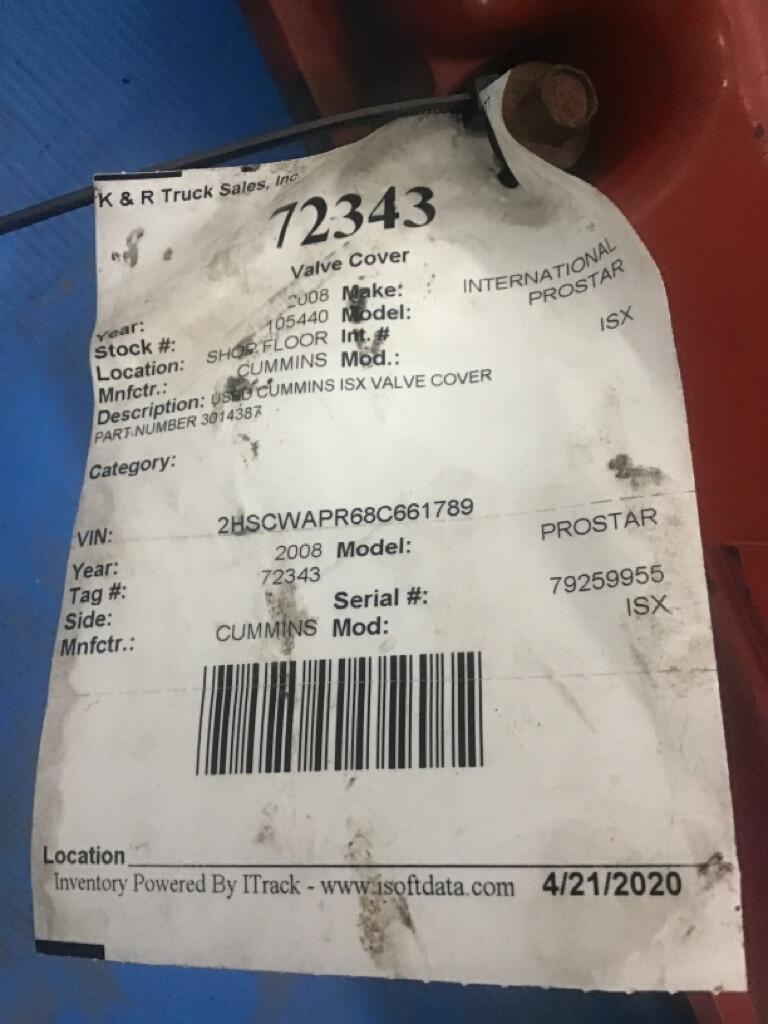 CUMMINS ISX Valve Cover OEM# 3104387 in Holland, MI #72343