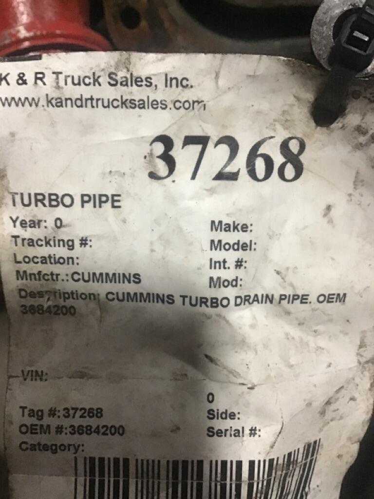 CUMMINS Turbo Pipe OEM# 3684200 in Holland, MI #37268