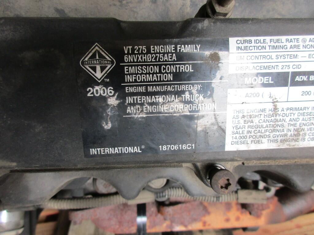 INTERNATIONAL VT275 Engine Assembly in Westland, MI #88928