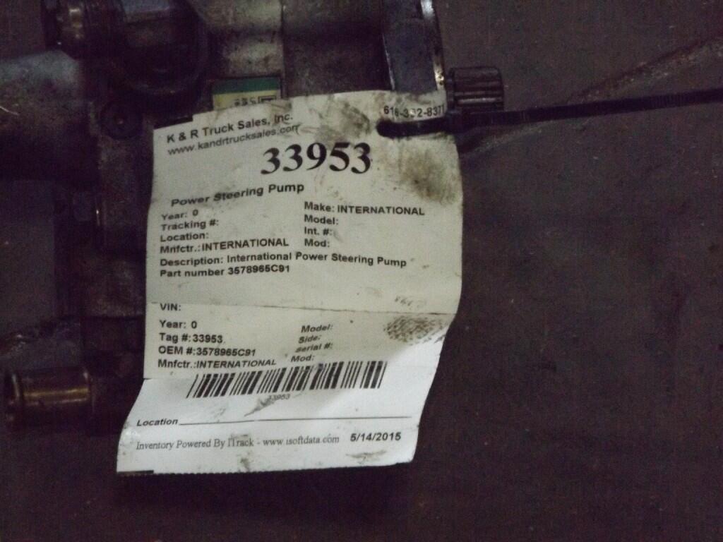 INTERNATIONAL Power Steering Pump OEM# 3578965C91 in Holland, MI #33953