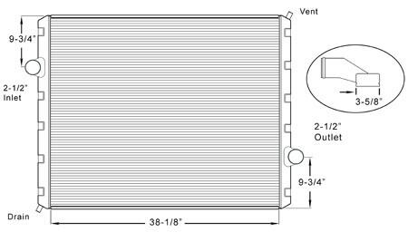 KENWORTH T2000 RADIATOR ASSEMBLY OEM# 4870180009 in Portland, OR #KEY ...