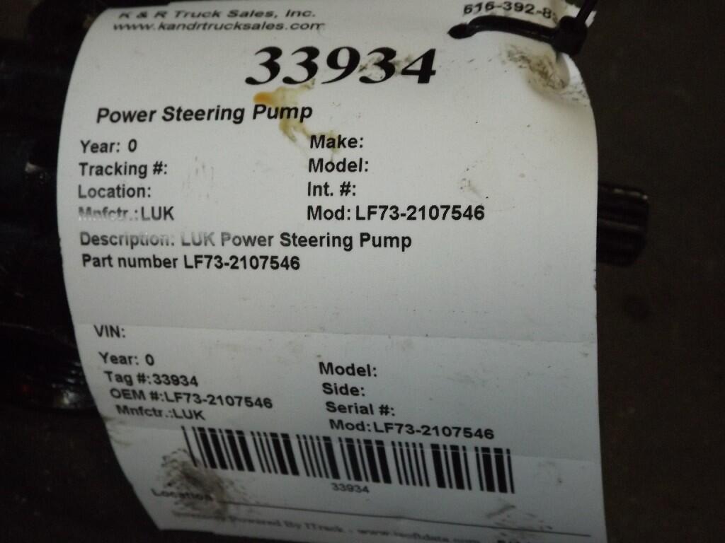 LUK LF73-2107546 Power Steering Pump OEM# LF73-2107546 in Holland, MI ...