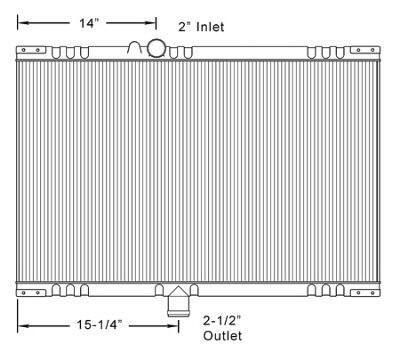 MACK CH613 RADIATOR ASSEMBLY OEM# 1003269 in Spokane, WA #KEY HDC010002SK