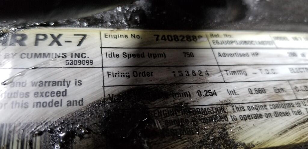 PACCAR PX-7 Engine Assembly in MORRISVILLE, NY #5536