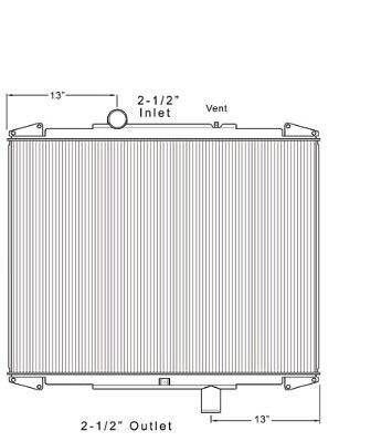 PETERBILT 587 RADIATOR ASSEMBLY OEM# 1125640 in Billings, MT #KEY ...