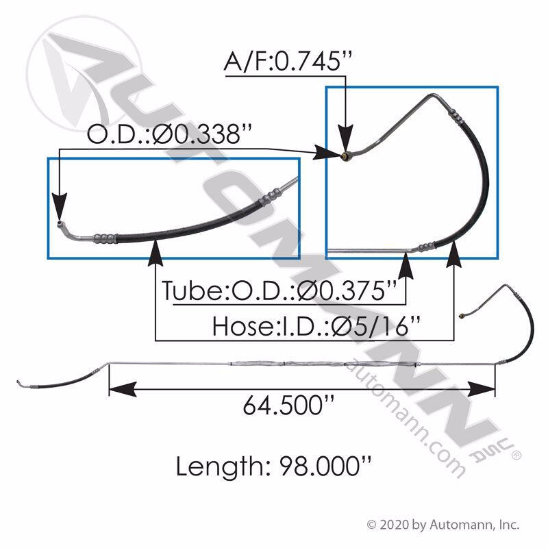 VOLVO A/C Line OEM# 21528055 in Dorr, MI #686-10066