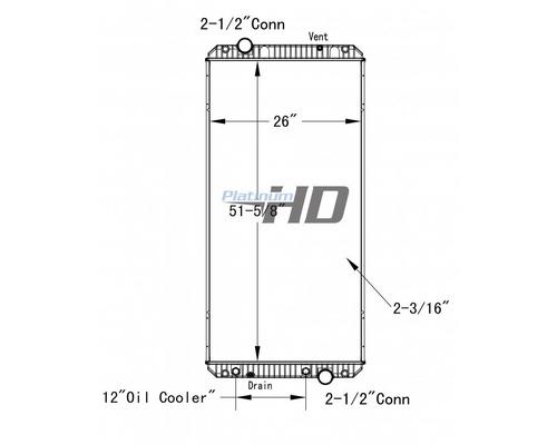 INTERNATIONAL LONESTAR RADIATOR ASSEMBLY OEM# 2596325C91 in Toledo, OH ...